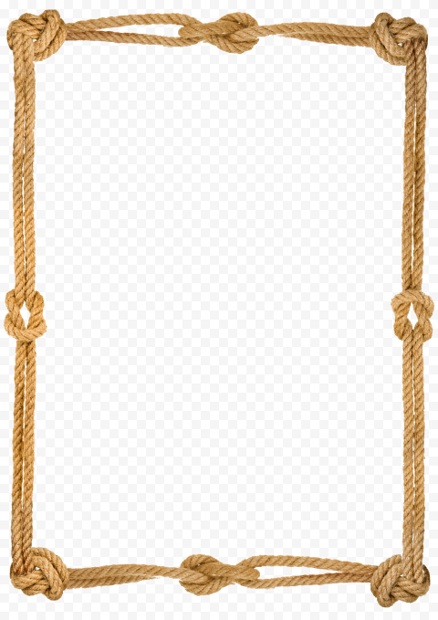 HD Real Rope Frame Transparent Background | Citypng