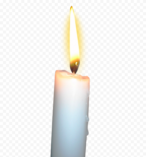 HD Real White Burning Lighted Candle PNG | Citypng