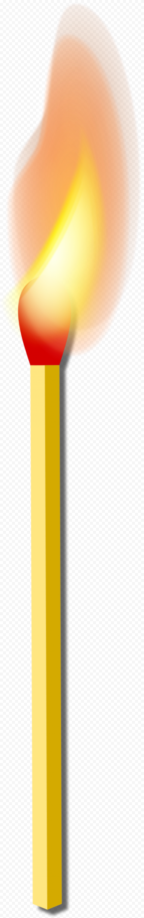 HD Realistic Burning Matchstick Illustration PNG | Citypng