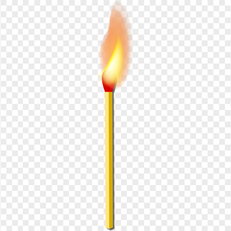 HD Realistic Burning Matchstick Illustration PNG | Citypng