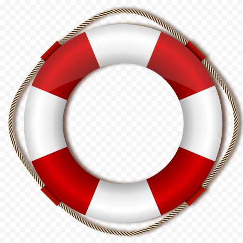 HD Realistic Red & White Lifebuoy Life Saver Ring PNG | Citypng