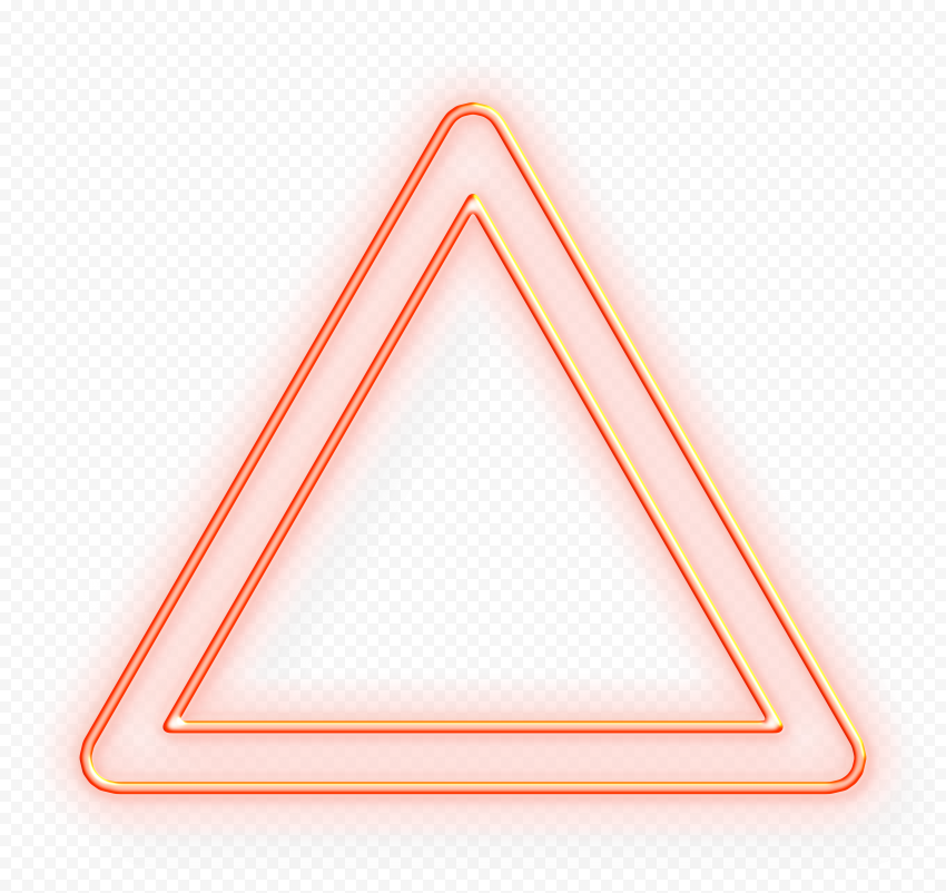 HD Red Aesthetic Neon Triangle PNG | Citypng