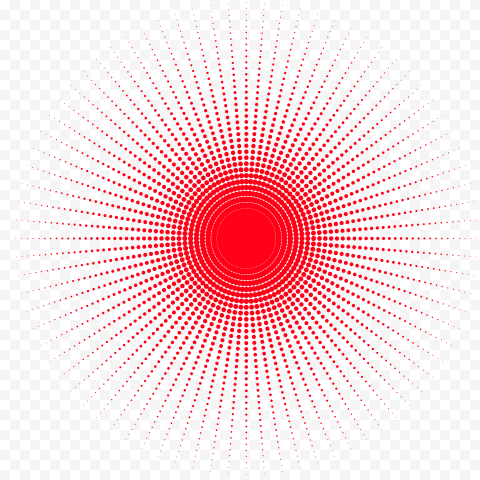 HD Red Dots Halftone Circular PNG | Citypng