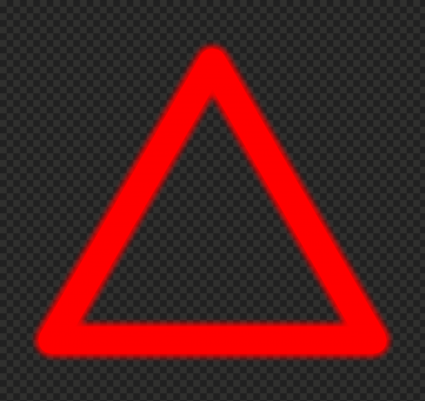 HD Red Glowing Triangle Transparent Background | Citypng