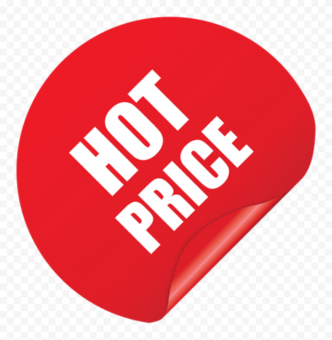 HD Red Hot Price Sticker Label Sign Logo Icon PNG | Citypng