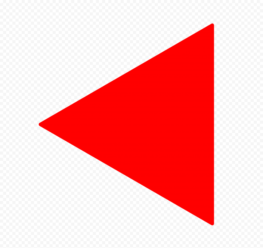 HD Red Left Triangle PNG | Citypng