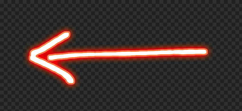 HD Red Neon Arrow Left Icon PNG | Citypng