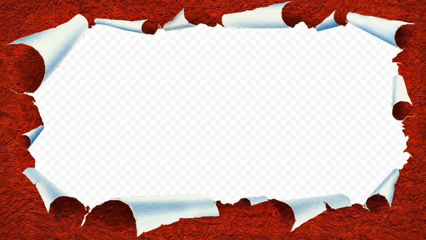 HD Red Ripped Frame Transparent PNG | Citypng