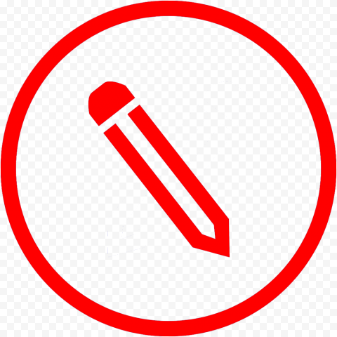 Red Pencil Icon Png