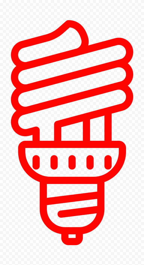 HD Red Light Bulb Silhouette Icon PNG | Citypng