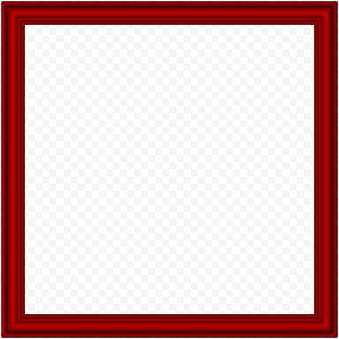 HD Red Square Wooden Frame Transparent Background | Citypng