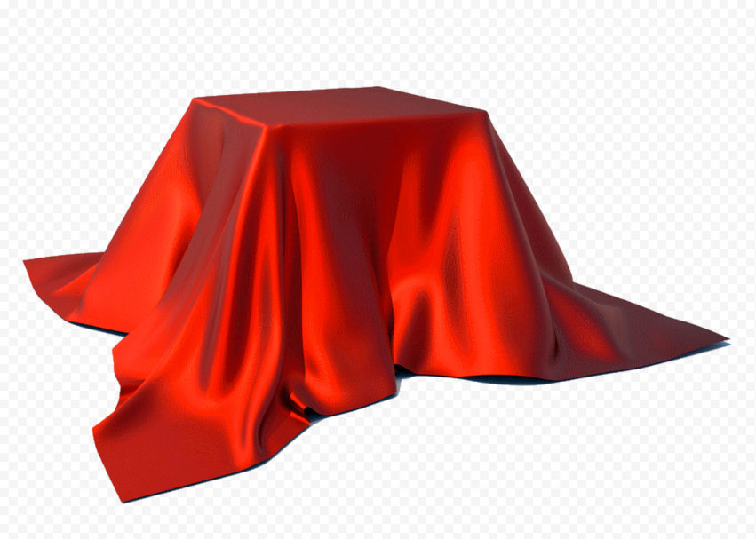 HD Red Tablecloth Silk Transparent Background | Citypng