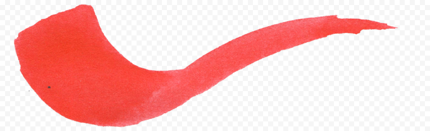 HD Red Watercolor Brush Curve Line PNG | Citypng