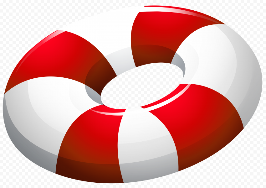 HD Red & White Pool Buoy Ring PNG | Citypng