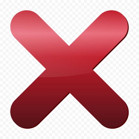 HD Red X Cross Mark Icon PNG | Citypng