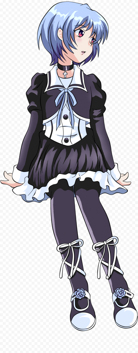 HD Rei Ayanami Black Suit PNG | Citypng