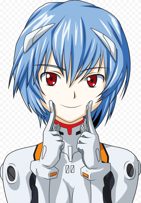 HD Rei Ayanami Happy Face PNG | Citypng