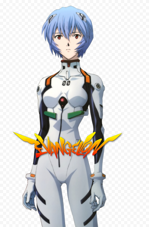 HD Rei Ayanami With Neon Genesis Evangelion Logo PNG | Citypng
