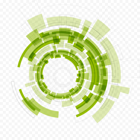 HD Round Green Circular Abstract PNG | Citypng