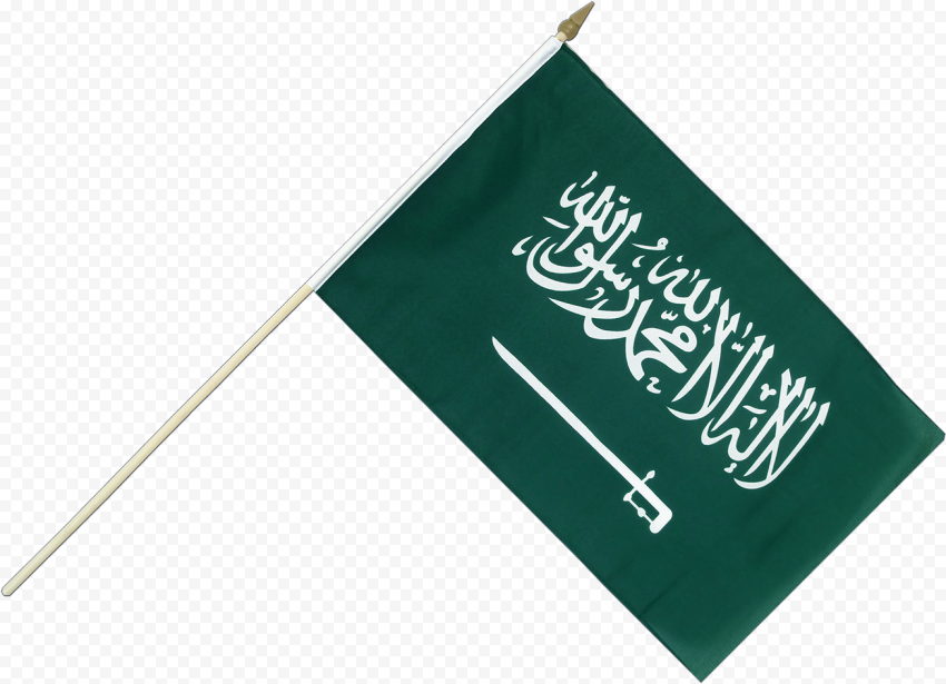 HD Saudi Arabia Small Flag Pole PNG | Citypng