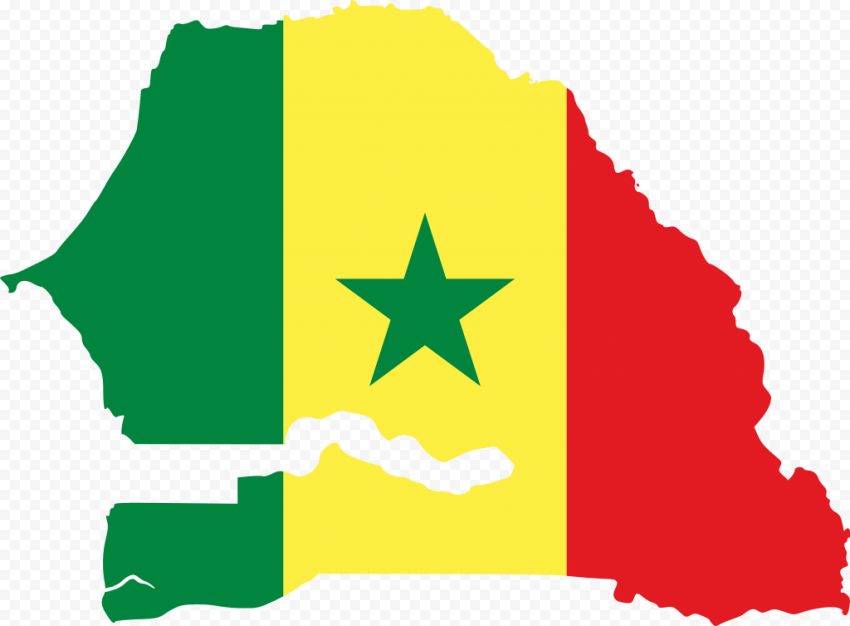 HD Senegal Flag Map Transparent PNG | Citypng
