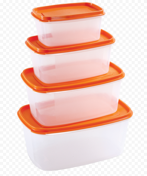 HD Set Of Plastic Food Storage Boxes With Lids PNG | Citypng