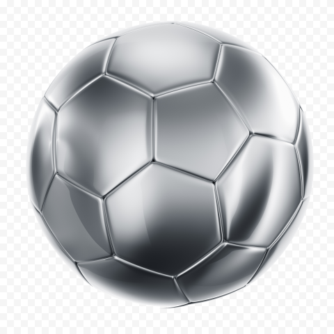 HD Silver Gray Soccer Ball Transparent PNG | Citypng