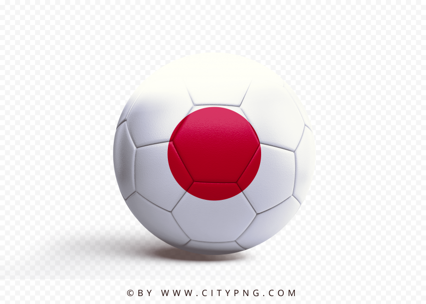 HD Soccer Ball With Japan Flag PNG | Citypng