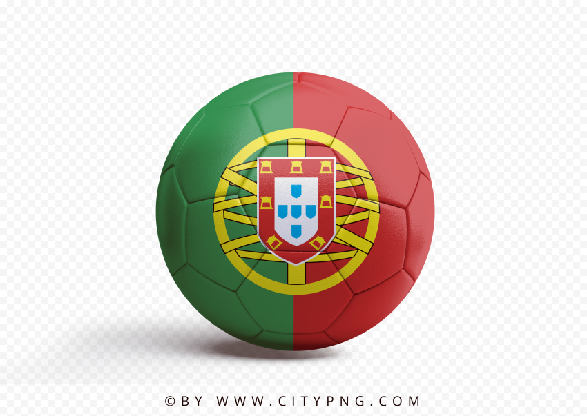 HD Soccer Ball With Portugal Flag PNG | Citypng