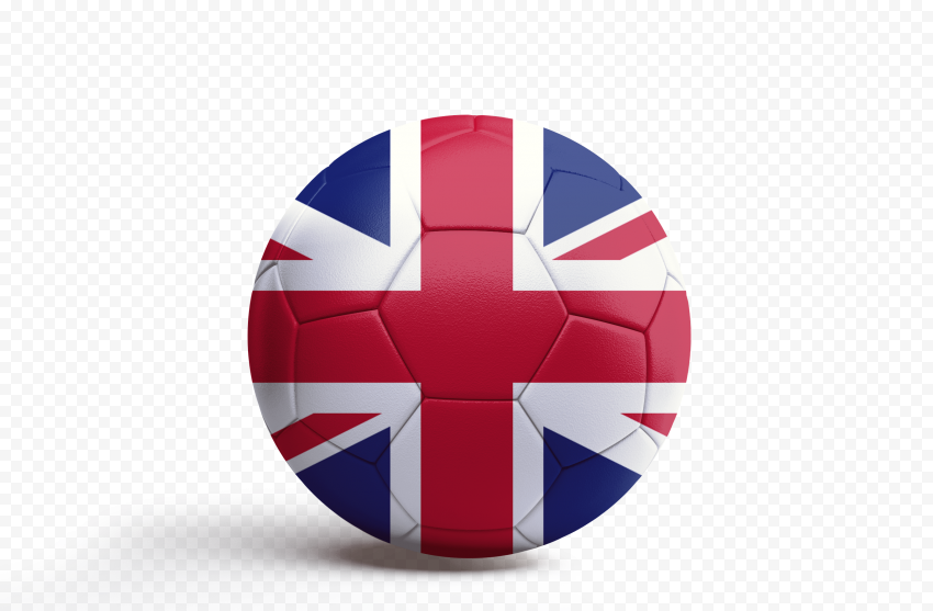 HD Soccer Ball With UK United Kingdom Flag PNG | Citypng