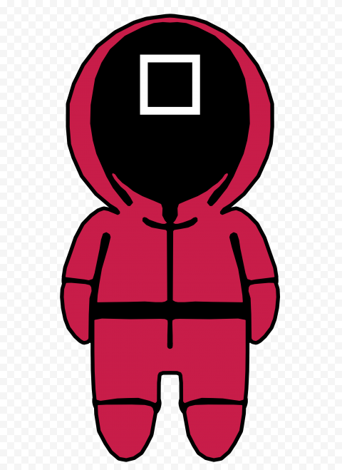 HD Squid Game Soldier Square Cartoon Chibi Character PNG | Citypng