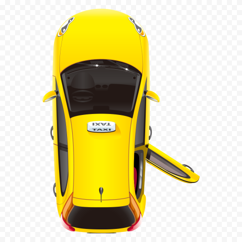 HD Taxi Car Top View Transparent Background | Citypng