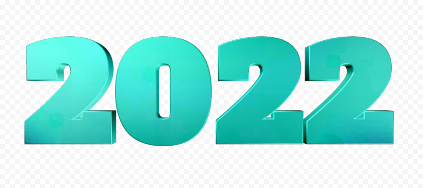 HD Teal 2022 Text Transparent Background | Citypng
