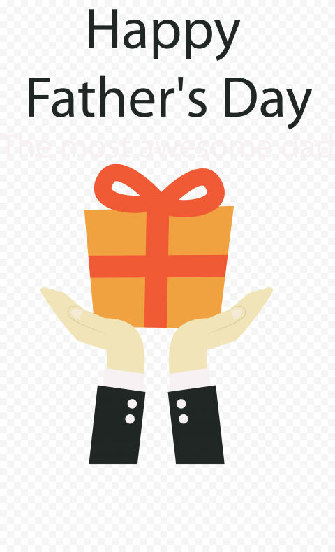 HD The Most Awesome Dad Vector Design PNG | Citypng