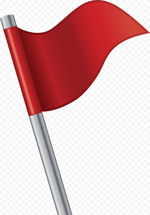 HD Triangle Red Flag Illustration Transparent PNG | Citypng