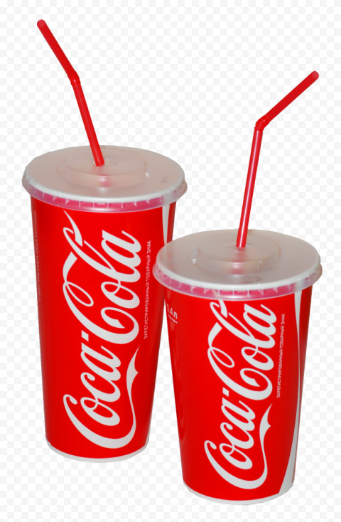 HD Two Coca Cola Disposable Cups PNG | Citypng