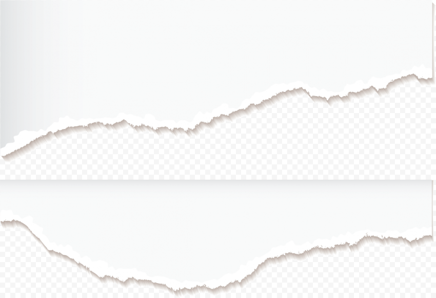 HD Two Tearing White Realistic Paper Illustration PNG | Citypng