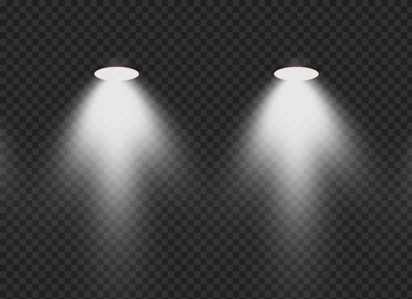 HD Two White Spotlights Transparent PNG | Citypng