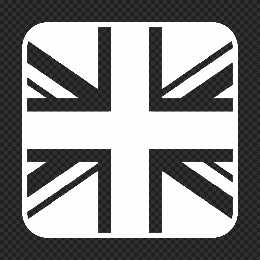 HD United Kingdom UK Square White Flag Icon Transparent PNG | Citypng