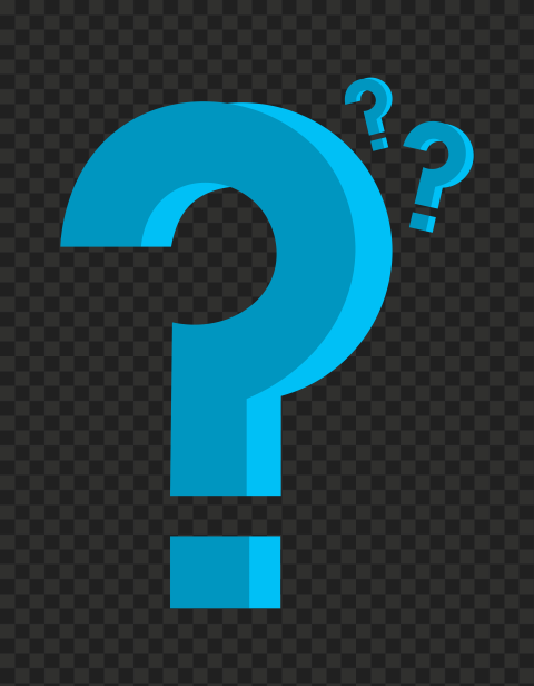 HD Vector 3D Blue Question Marks Icon Transparent PNG | Citypng