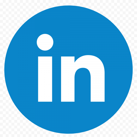 HD Vector Blue Linkedin Round Icon PNG | Citypng