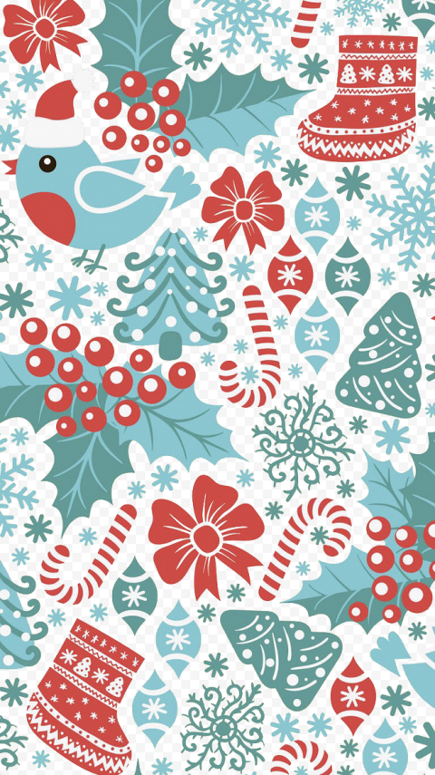 Christmas Themed Background Pattern PNG | Citypng