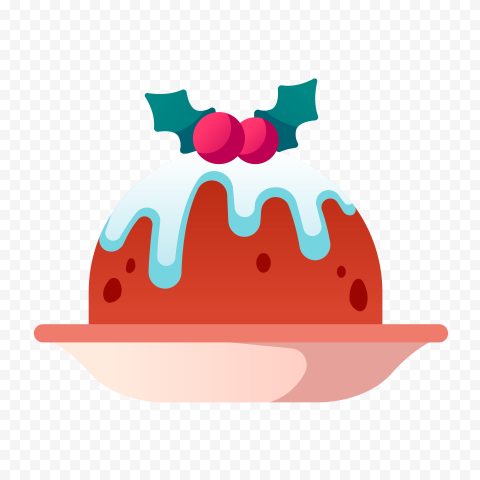 HD Vector Christmas Pudding Cake Transparent PNG | Citypng
