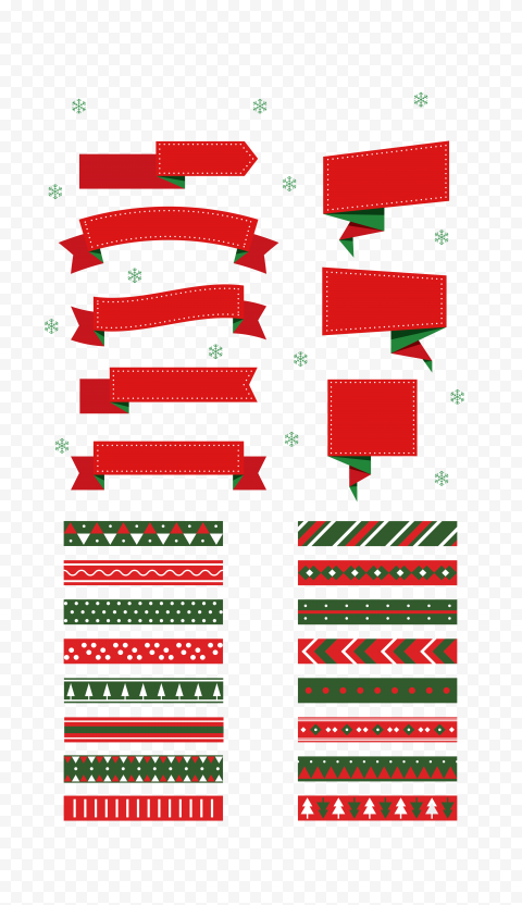 Christmas Ribbon Vector Png