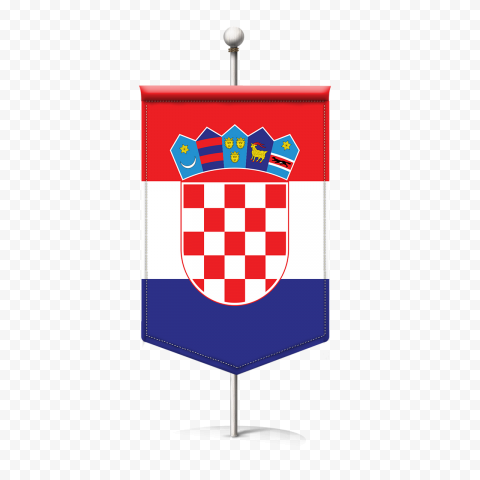 HD Vertical Croatia Flag Pole Transparent PNG | Citypng