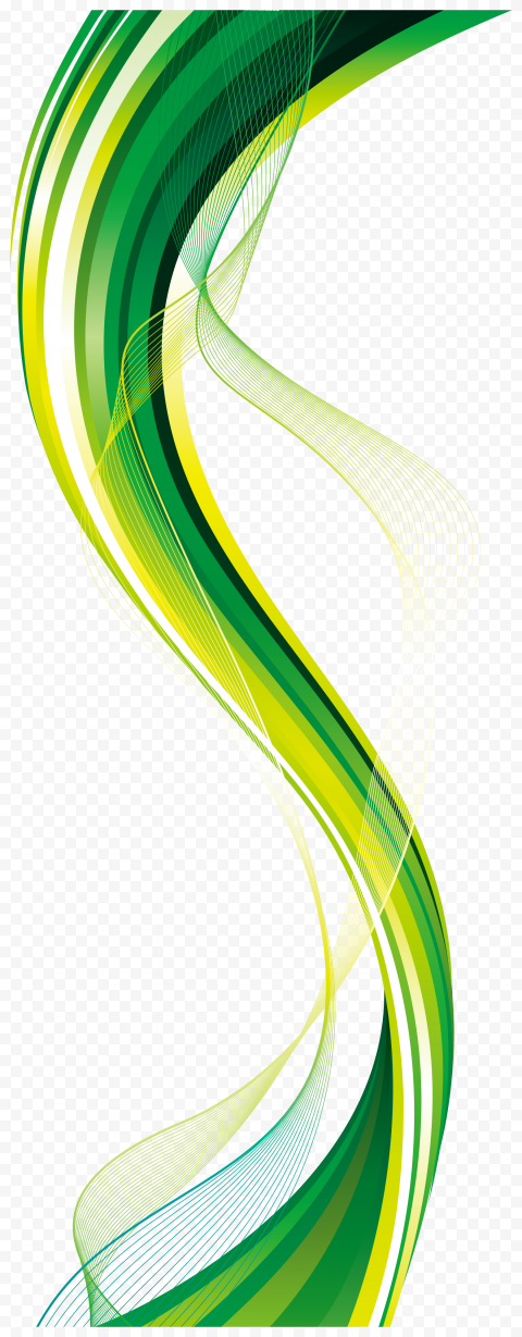 HD Vertical Green Wave Abstract PNG | Citypng