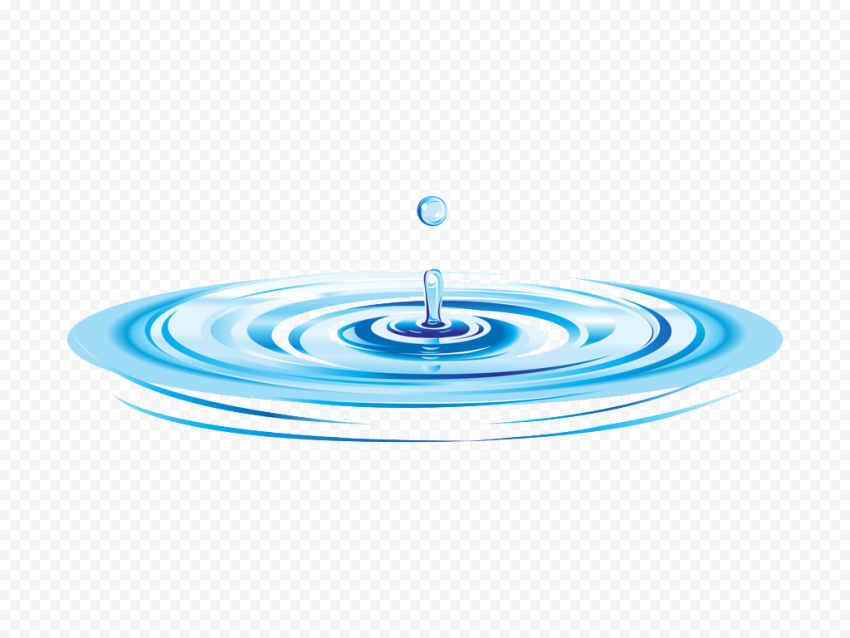 HD Water Drop Ripple Illustration Cartoon PNG | Citypng