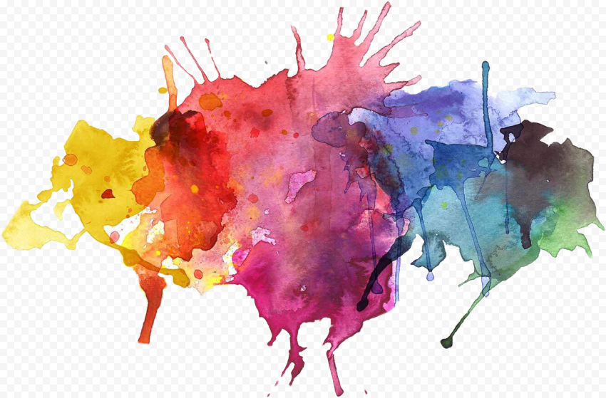 HD Watercolor Splash Transparent Background | Citypng