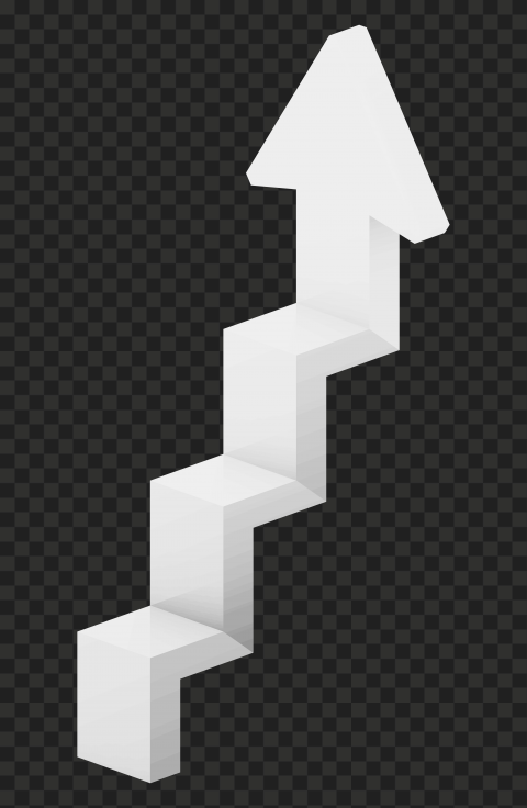 HD Orange Up Stairs Arrow PNG | Citypng