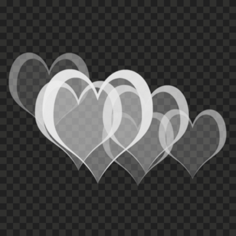 HD White Bokeh Light Heart Effect PNG | Citypng